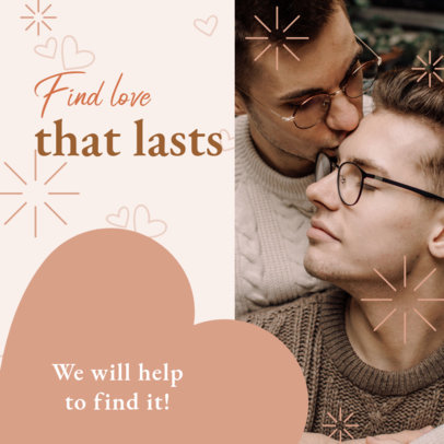 Placeit - Instagram Post Template with Romantic Couple Pictures for ...