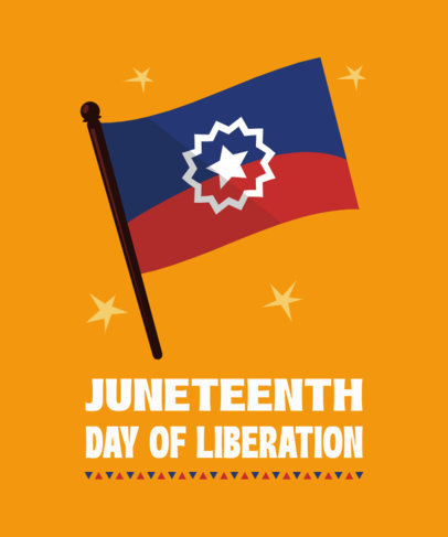 Placeit - T-Shirt Design Creator to Commemorate Juneteenth Featuring a ...