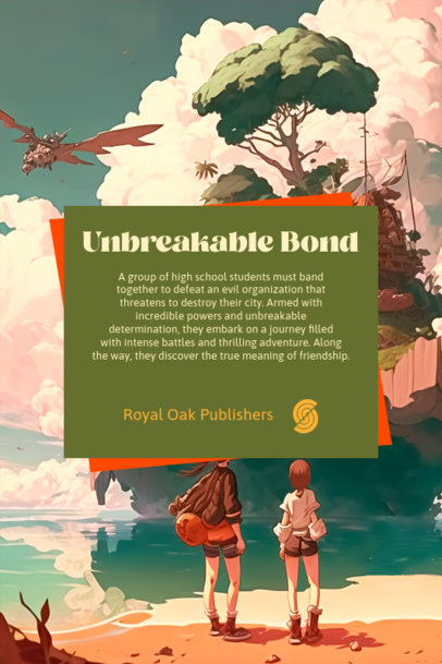 Placeit - Anime Manga Spine Design Template for an Adventure Comic