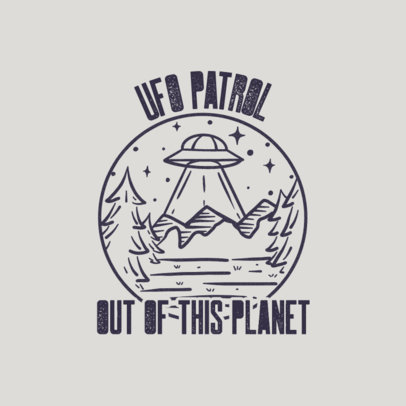 Placeit - UFO Logo Template Featuring an Aliens Theme for Gamers