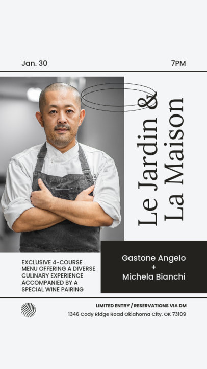 Placeit - Instagram Story Maker for a Restaurant Takeover Featuring a ...