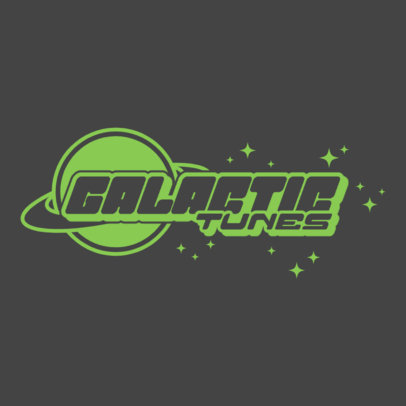 Placeit - Y2K-Inspired Logo Maker for a Music Radio Station