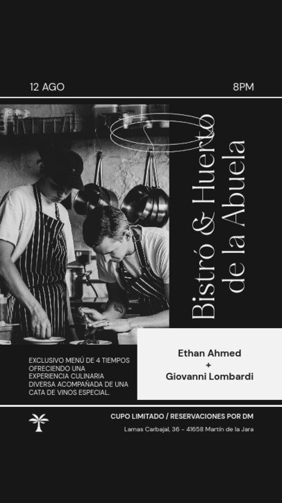 Placeit - Instagram Story Maker to Promote a Restaurant Takeover Event