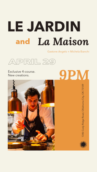 Placeit - Restaurant Instagram Story Maker for a Takeover Event