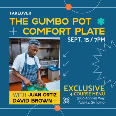 Placeit - Instagram Post Template with Colorful Graphics Promoting a ...