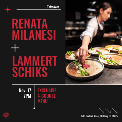 Placeit - Instagram Post Maker for an Upcoming Restaurant Takeover