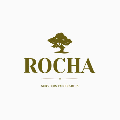 Placeit - Funeral Services Logo Maker Featuring a Tree Icon