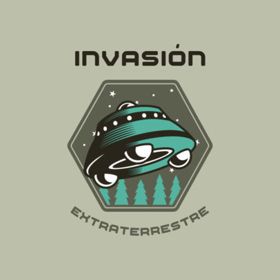Placeit - Illustrated Logo Generator for a Gaming Squad Featuring Alien ...