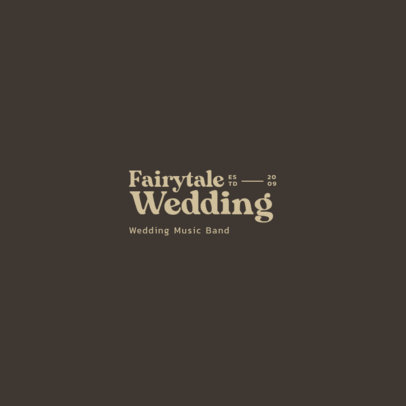 Placeit - Online Logo Creator Featuring Elegant Fonts for a Wedding ...