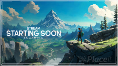 Placeit - Starting-Soon Twitch Screen Video Template Featuring a Theme ...