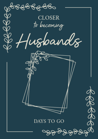 Placeit - Art Print Maker Featuring a Wedding Countdown