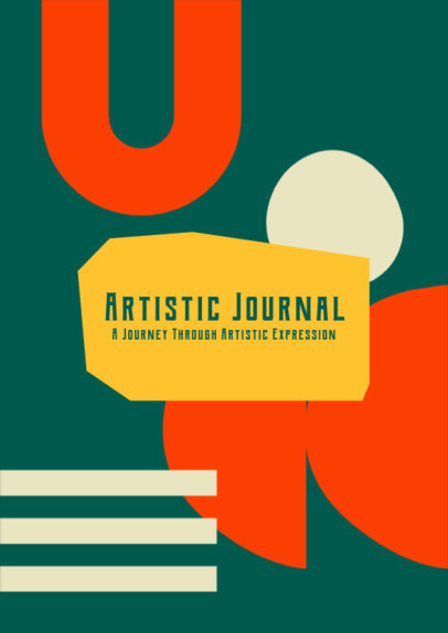 Placeit - Journal Cover Design Creator Featuring Different Shapes and ...