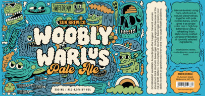 Placeit - Beer Label Design Creator with Cartoonish Acid Characters