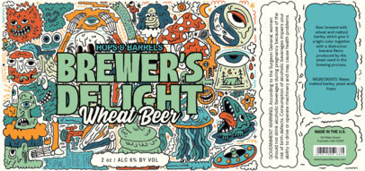 Placeit - Beer Label Design Maker Featuring Psychedelic Cartoons