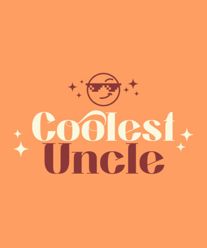 Placeit - Family T-Shirt Design Maker Featuring an Uncle Theme