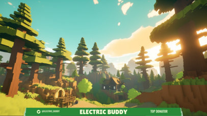 Placeit - Colorful Twitch Overlay Maker With a Roblox-Inspired Aesthetic