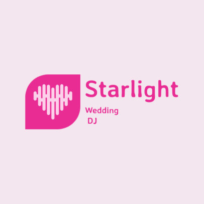 Placeit - Wedding Logo Maker for a DJ Service