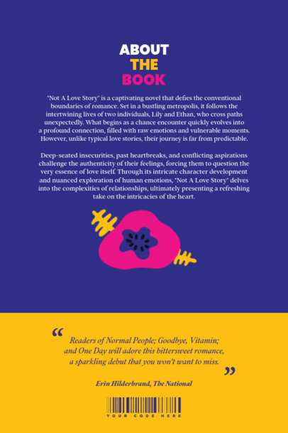 Placeit - Front Book Cover Template with Illustrated Flowers for a ...