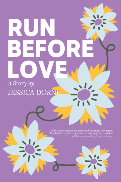 Placeit - Back Book Cover Template for a Synopsis Section with a ...