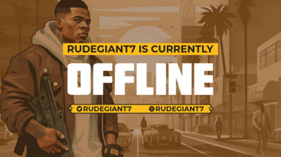 Placeit - Valorant-Inspired Twitch Offline Banner Maker With AI Graphics