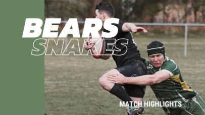 Placeit - Intro Video Template for a Rugby Match Highlights