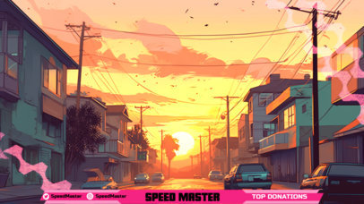 Placeit - Twitch Webcam Overlay Creator Featuring Graphics Inspired by GTA