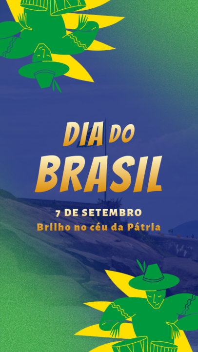 Placeit - Instagram Story Creator with Samba Dancer Graphics for Dia do ...