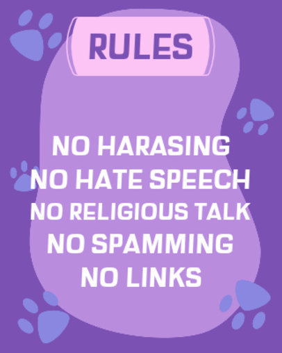 Placeit - Twitch Info Panel Creator Featuring Community Rules for a ...