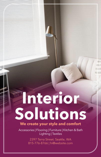 Placeit - Flyer Maker for Interior Designers with Decor Images
