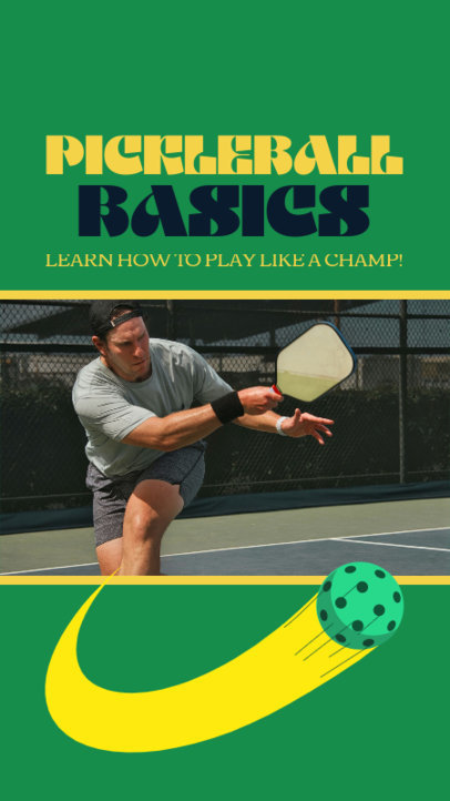 Placeit - Instagram Story Template to Promote New Pickleball Gear