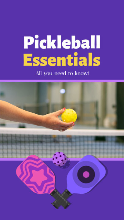 Placeit - Instagram Story Template to Promote Pickleball Lessons