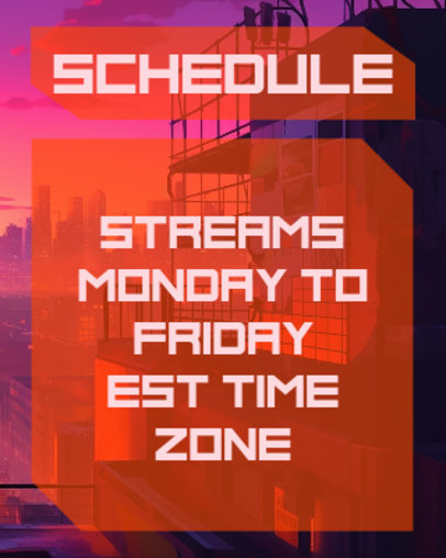 Placeit - Twitch Info Panel Template with a List of Rules for a ...