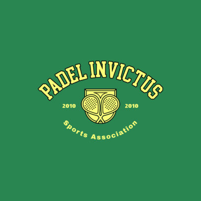 Placeit - Logo Template for a Padel Club