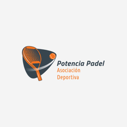 Placeit - Sports Logo Maker for a Padel Team