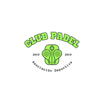 Placeit - Local Padel Club Logo Template with an Illustrated Racket