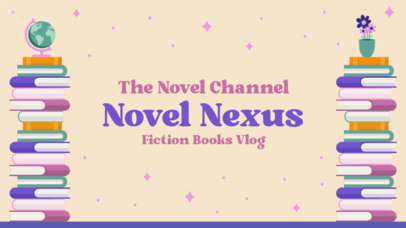 Placeit - YouTube Banner Generator for a Poetry Books Vlog