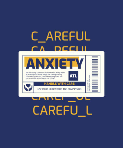 Placeit - T-Shirt Design Template Featuring Delivery-Style Labels with ...