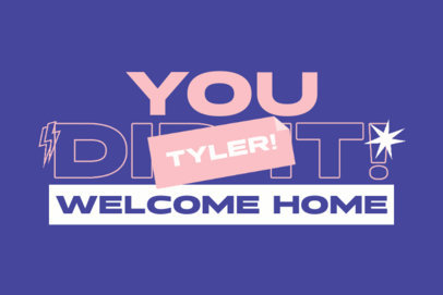 Placeit - Cool Yard Sign Template Featuring a Welcome Message for Aliens