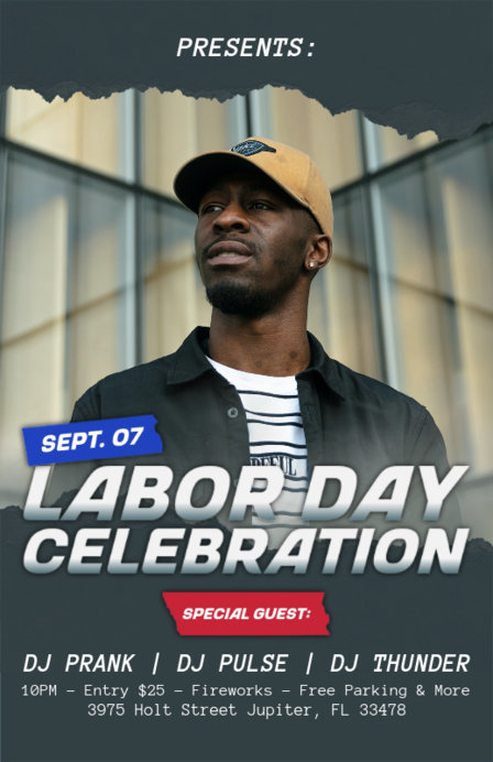 Placeit - Event Flyer Creator for a Labor Day-Themed Celebration