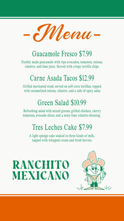 Placeit - Menu Design Generator for a Tex-Mex Restaurant Featuring a ...