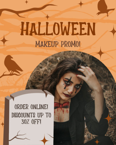 Placeit - Instagram Post Maker Spooky Backgrounds and Pictures to Promote Halloween Offers