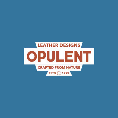 Placeit - Logo Creator for an Elegant Leather Apparel Shop