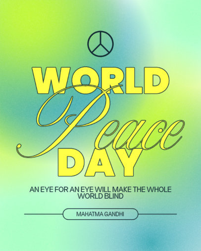 Placeit - Instagram Post Template for Global Peace Day