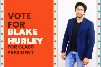 Placeit - Yard Sign Template Featuring a Politician and a Voting ...