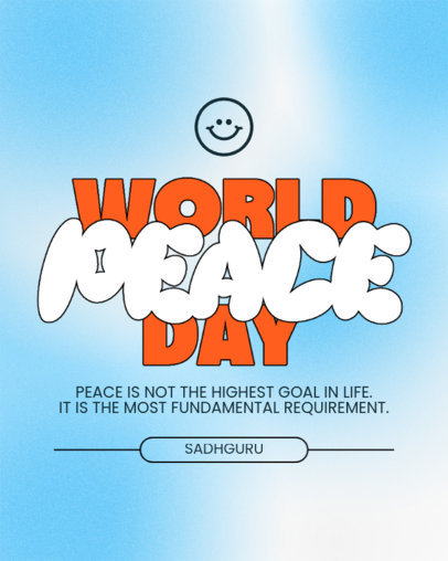 Placeit - Quote Instagram Post Maker for World Peace Day