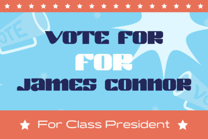 Placeit - Yard Sign Maker for a Class President Campaign Featuring a ...