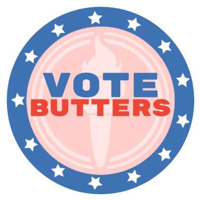 Placeit - Sticker Design Maker Featuring a Voting Campaign Candidate