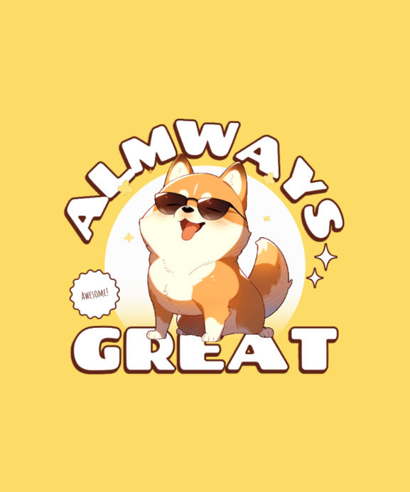 Placeit - Illustrated T-Shirt Design Template With a Cheems-Inspired ...