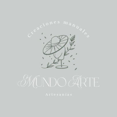 Placeit - Handcrafted Creations Store Logo Maker Featuring a Yarn Ball ...