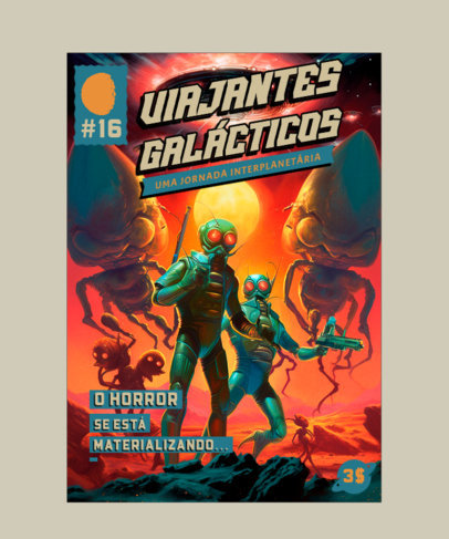 Placeit - T-Shirt Design Creator Featuring Illustrated Galactic Guardians Graphics